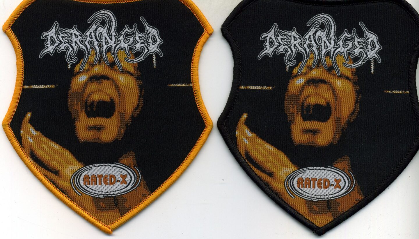 Deranged – Rated-X (4” x 3.5” Patch) | CDN Records Shop